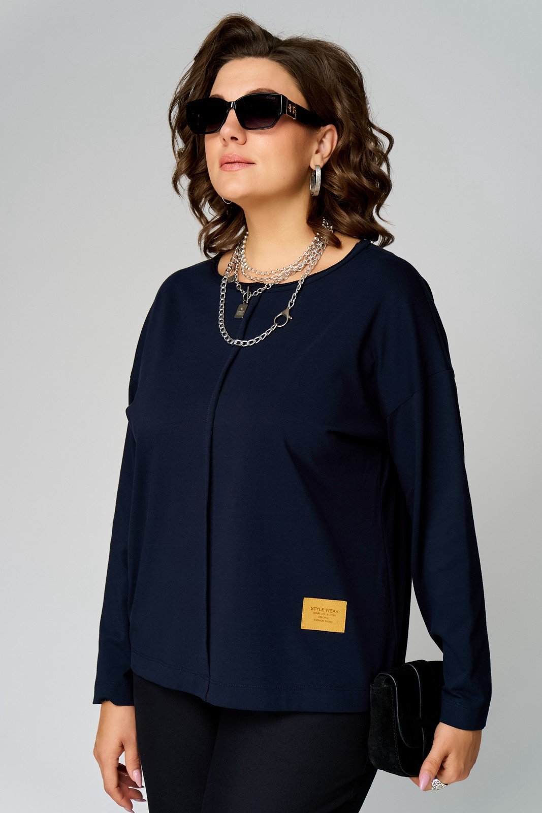 Джемпер 8069 темно-синий BLISS купить в интернет магазине | в наличии